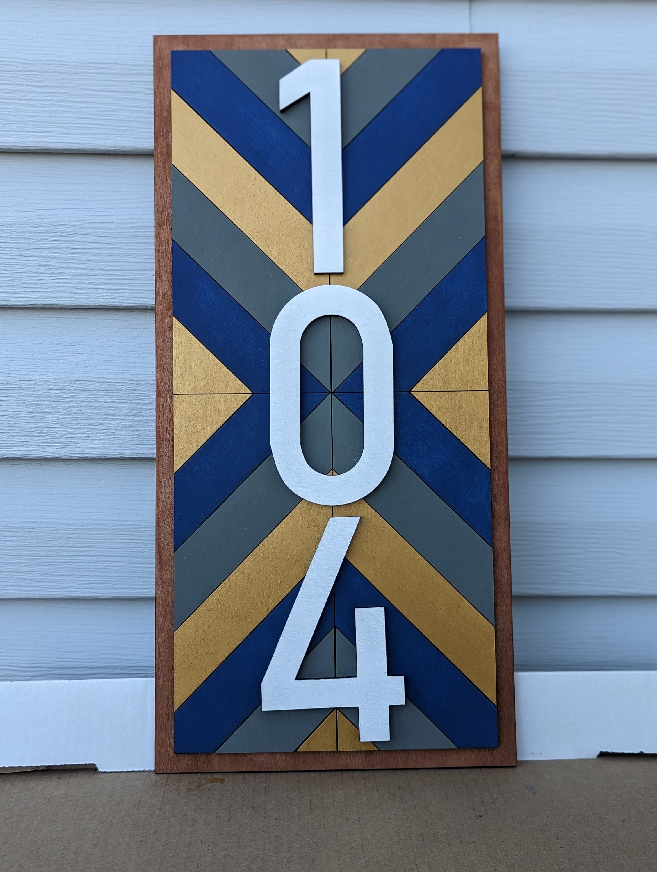 Property Number Sign Plaque, House Number Sign, Number Sign, Barn Quilt ...