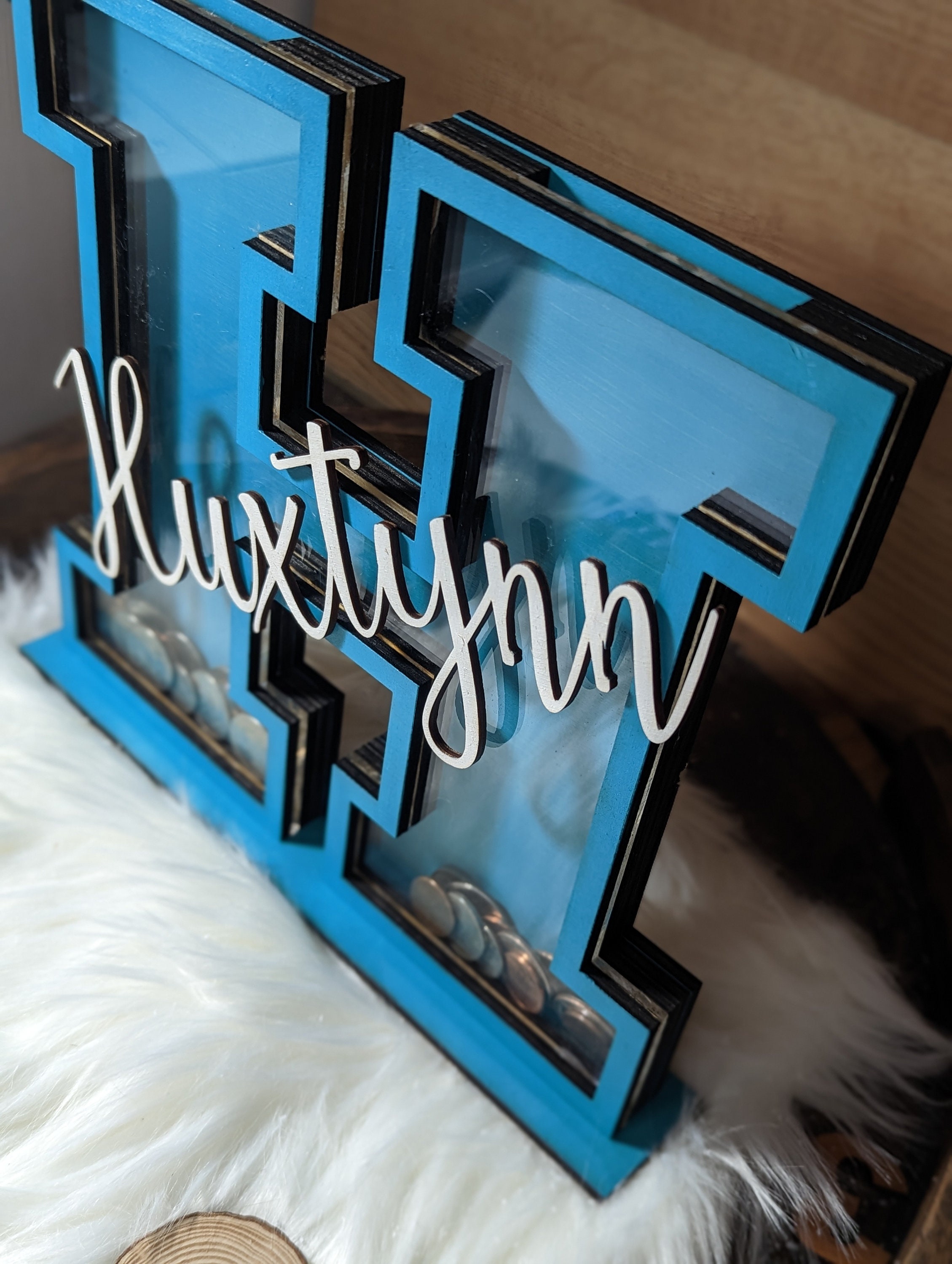 Personalized Coin Bank, Custom Bank, Monogram Bank, Bank, Bottle Cap ...