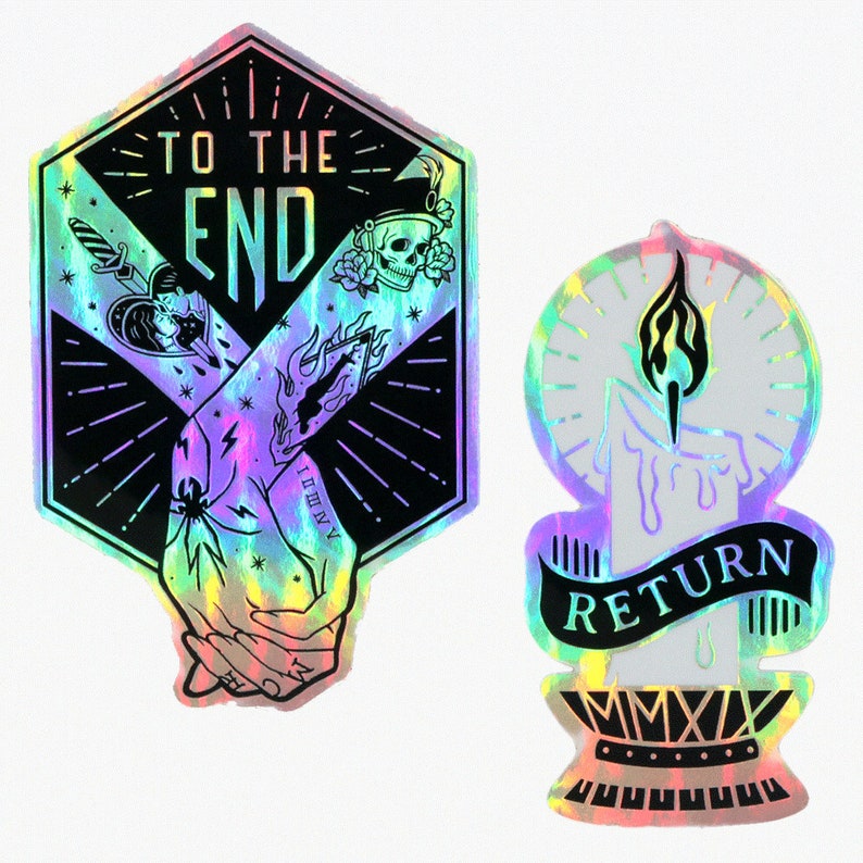 MCR Holographic Stickers - Etsy