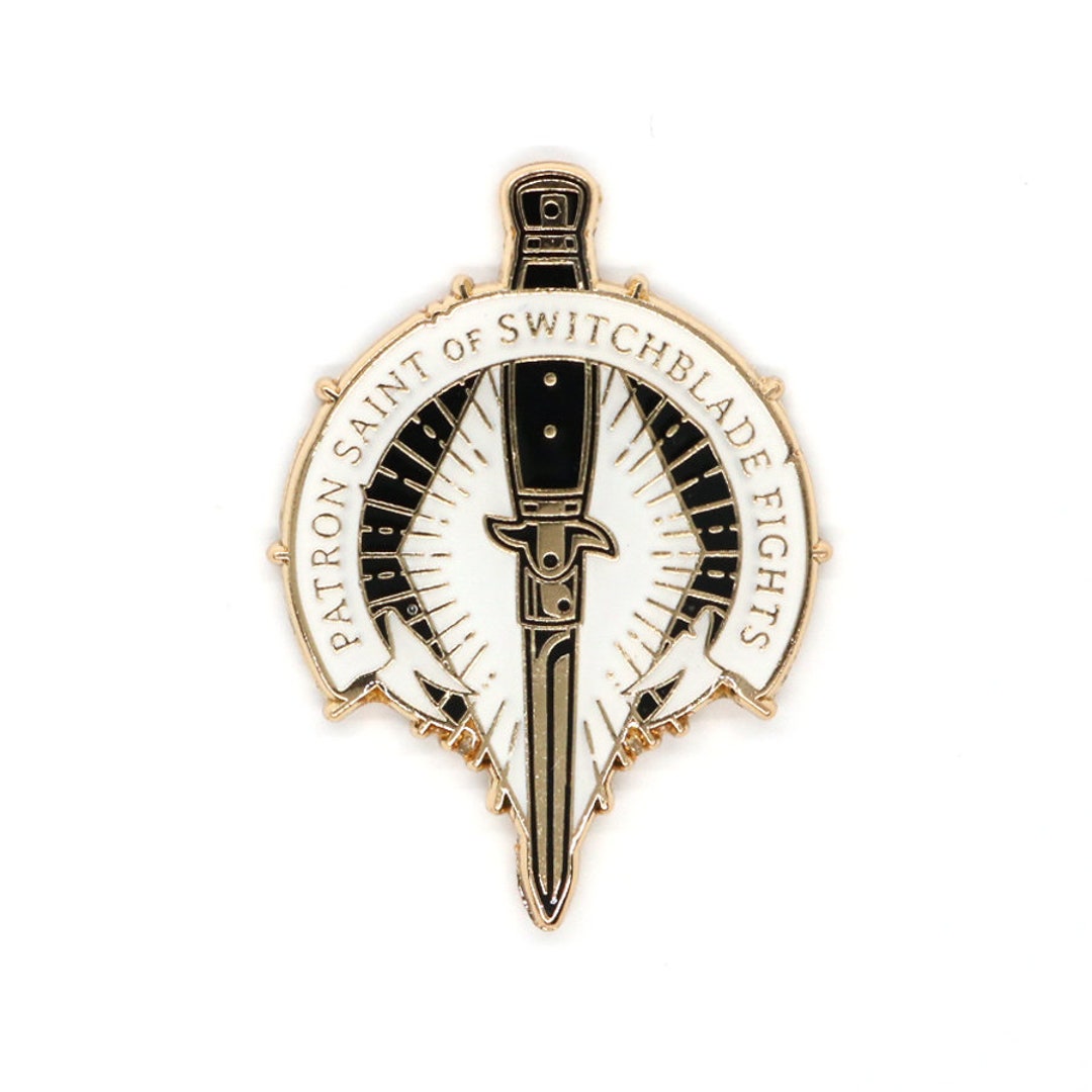 Patron Saint of Switchblade Fights MCR Enamel Pin - Etsy