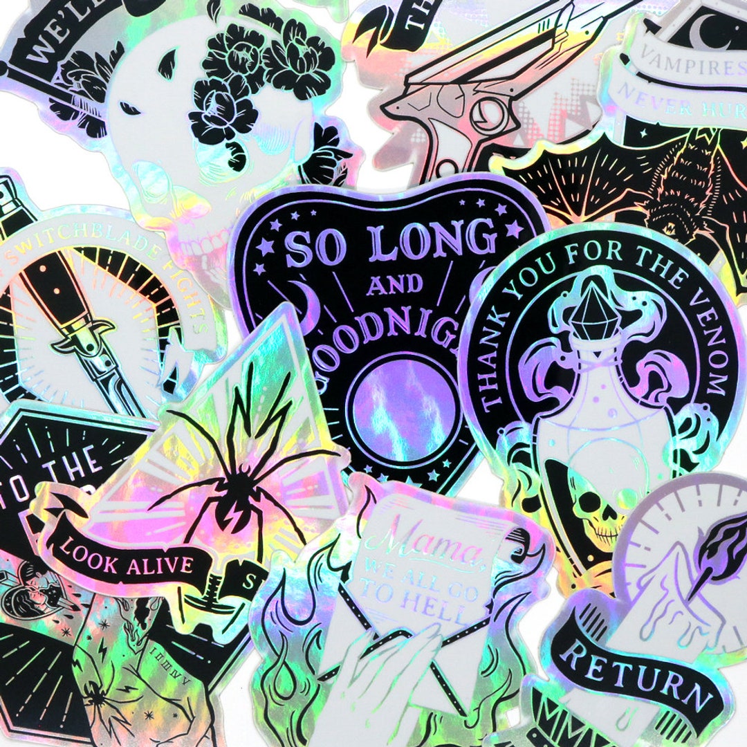 MCR Holographic Stickers - Etsy