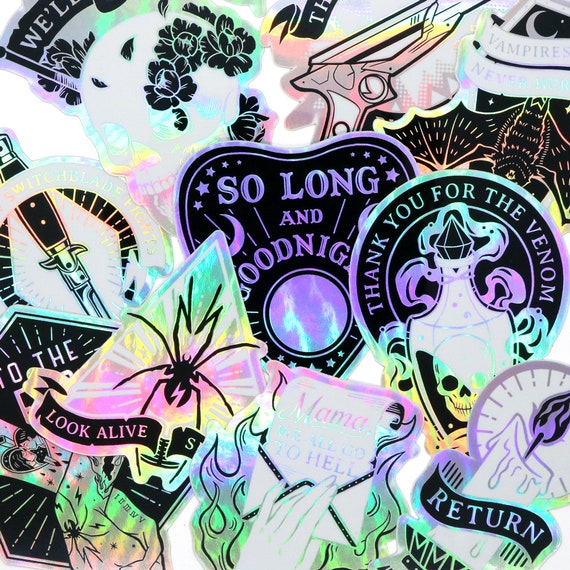 MCR Holographic Stickers - Etsy