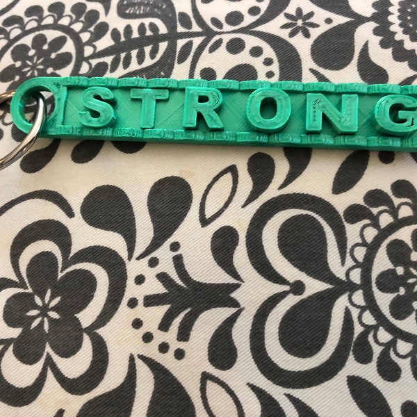 Strong Keychain - Etsy