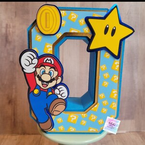 Super Mario 3d Letters, Mario Party Birthday Decoration - Etsy