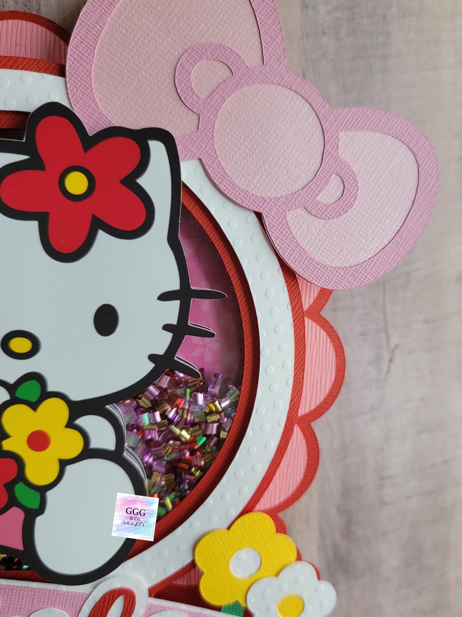 Kitty Birthday Cake Topper, Pink Kitty, Cat Birthday Party, Shaker ...