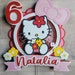 Kitty Birthday Cake Topper, Pink Kitty, Cat Birthday Party, Shaker ...