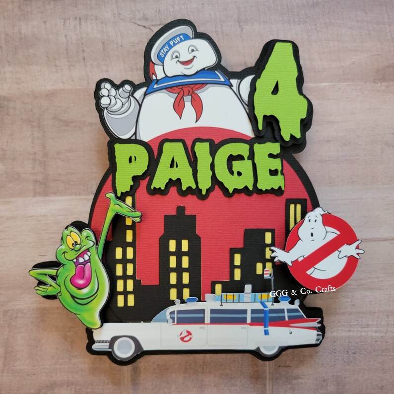 Ghostbuster Cake Topper Ghostbusters Party Ghostbusters - Etsy