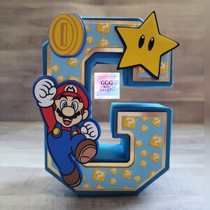 Super Mario 3d Letters, Mario Party Birthday Decoration - Etsy