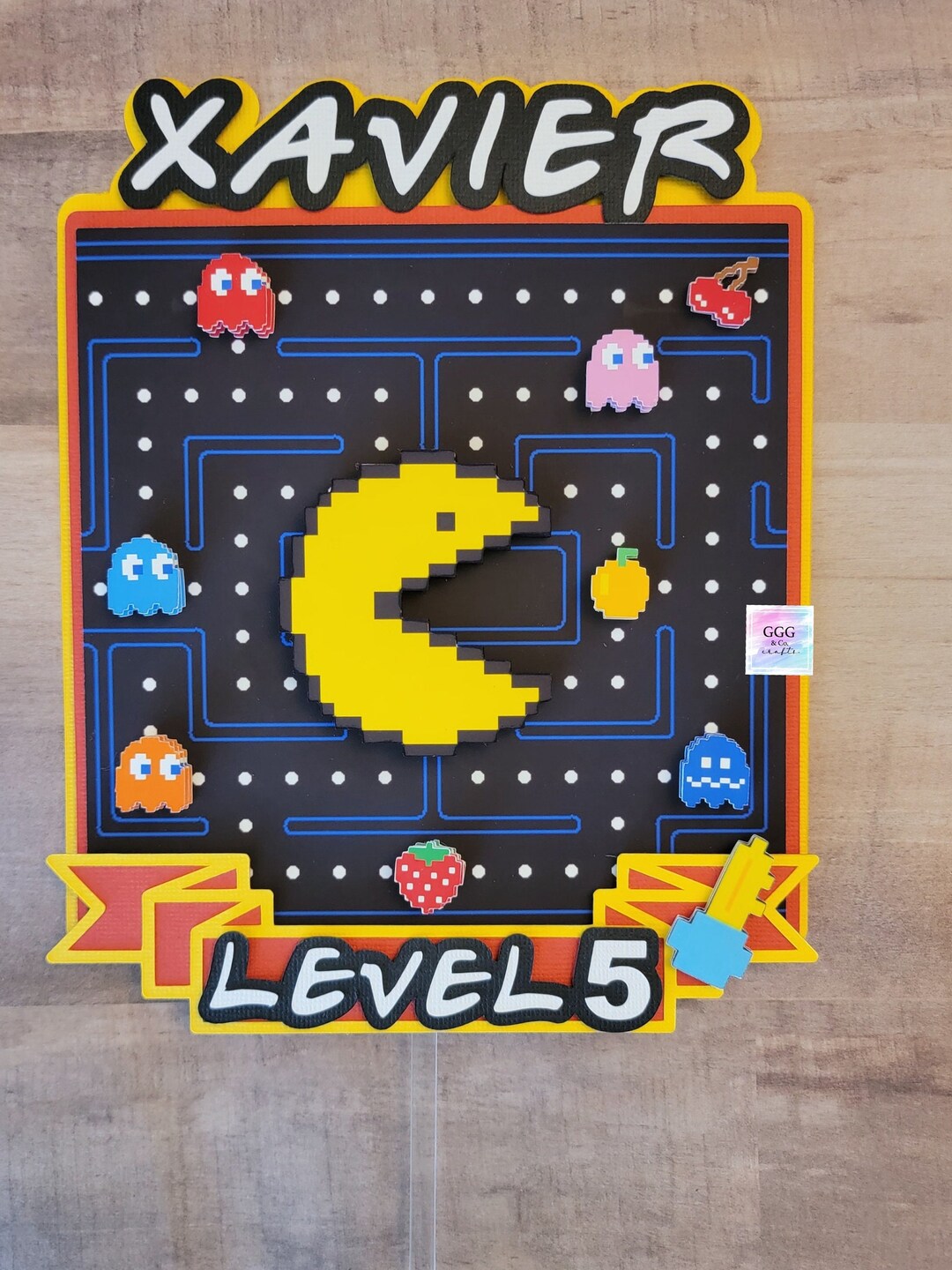 Pac-man Cake Topper, Arcade Topper - Etsy