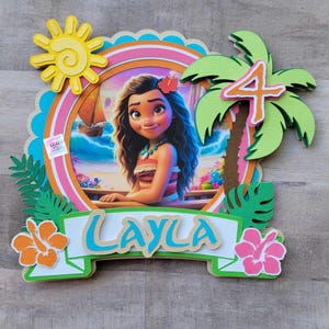 Moana Cake Topper, Island Cake Topper - Etsy