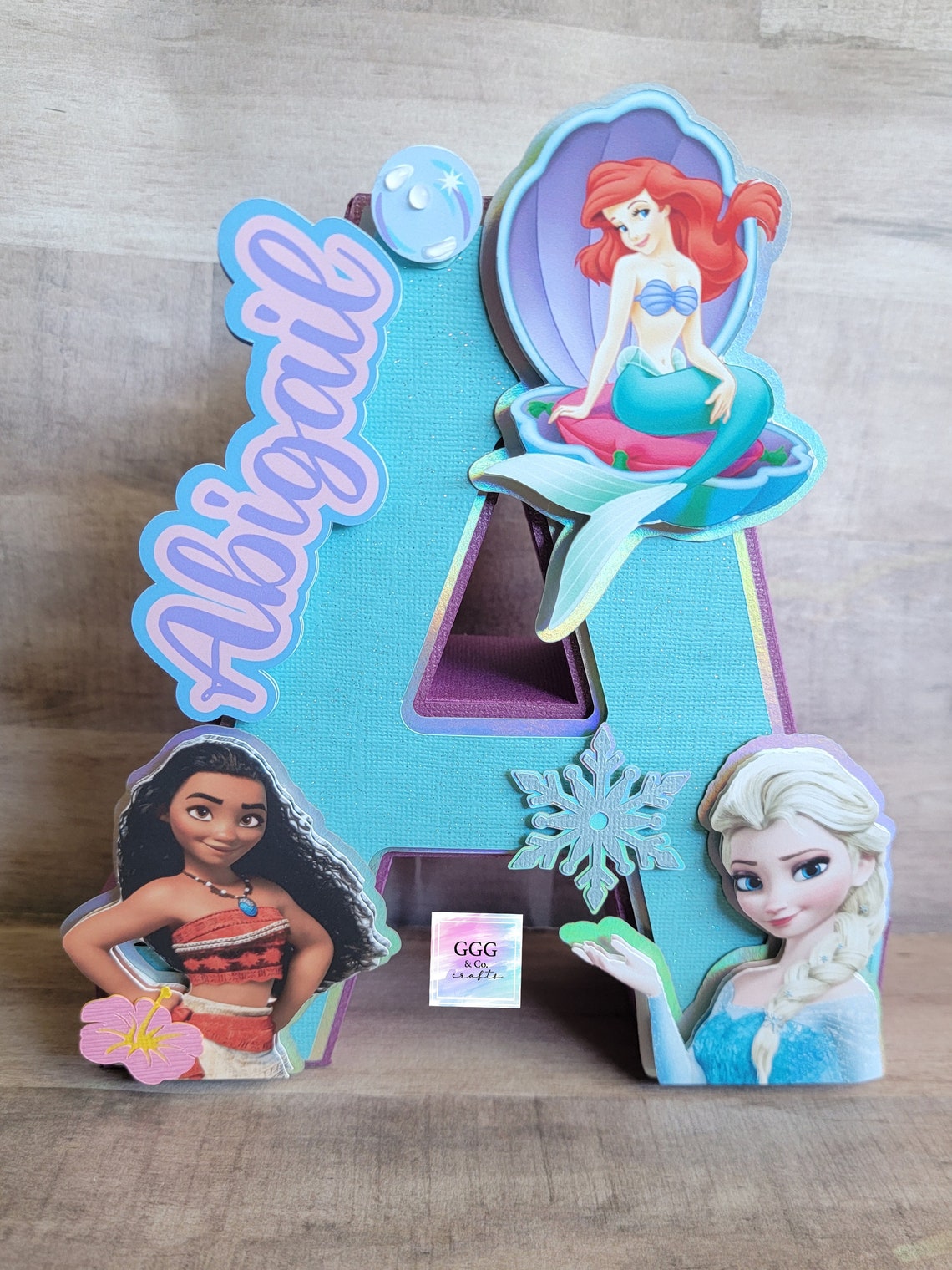 Princess Birthday Party, Princess Gable Boxes, Princess 3d Letter ...
