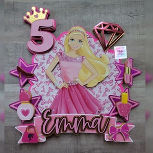 Pink Girly Cake Topper - Etsy