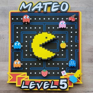Pac-man Cake Topper, Arcade Topper - Etsy