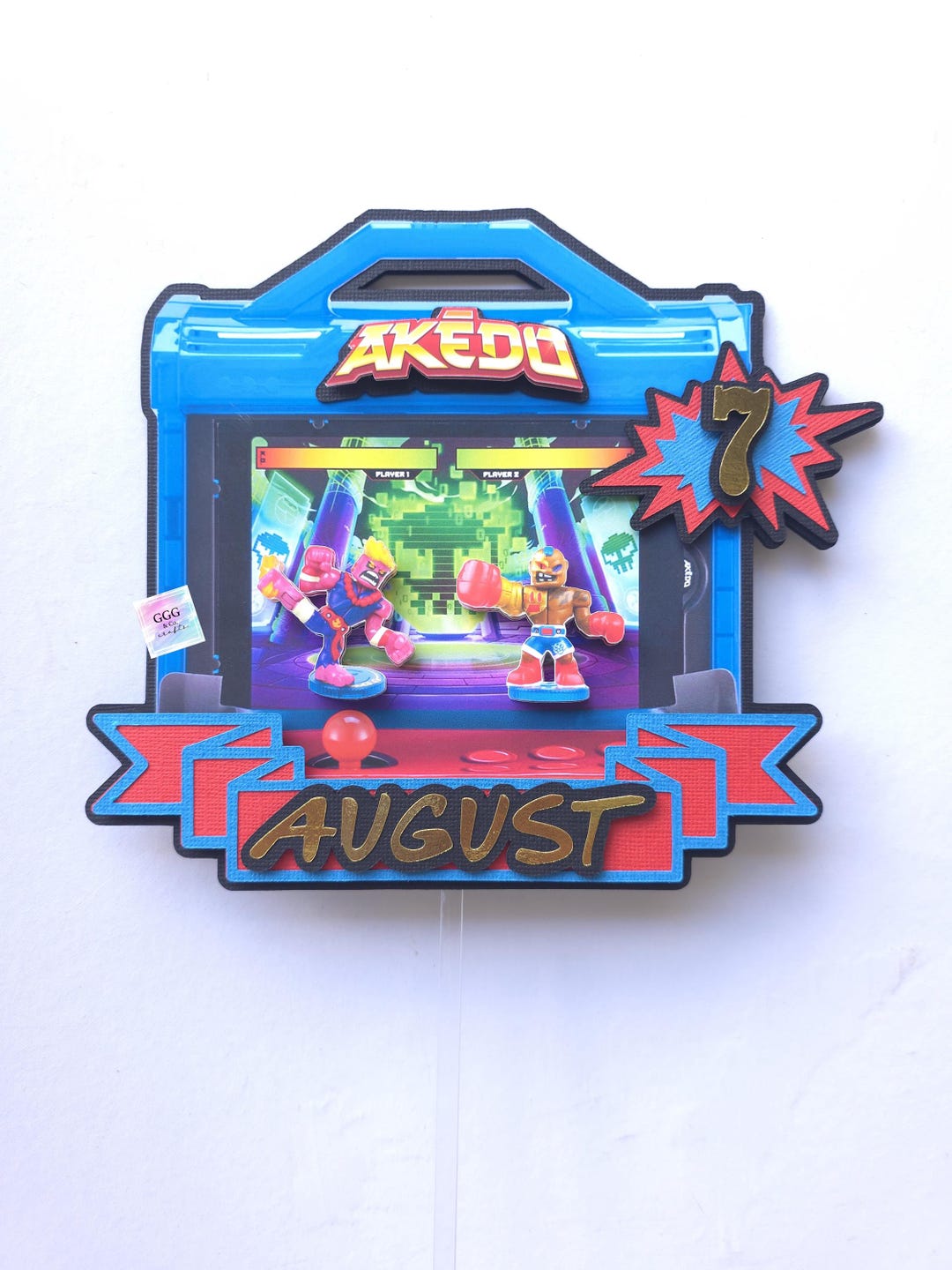 Akedo Cake Topper, Arcade Birthday Party Decor - Etsy