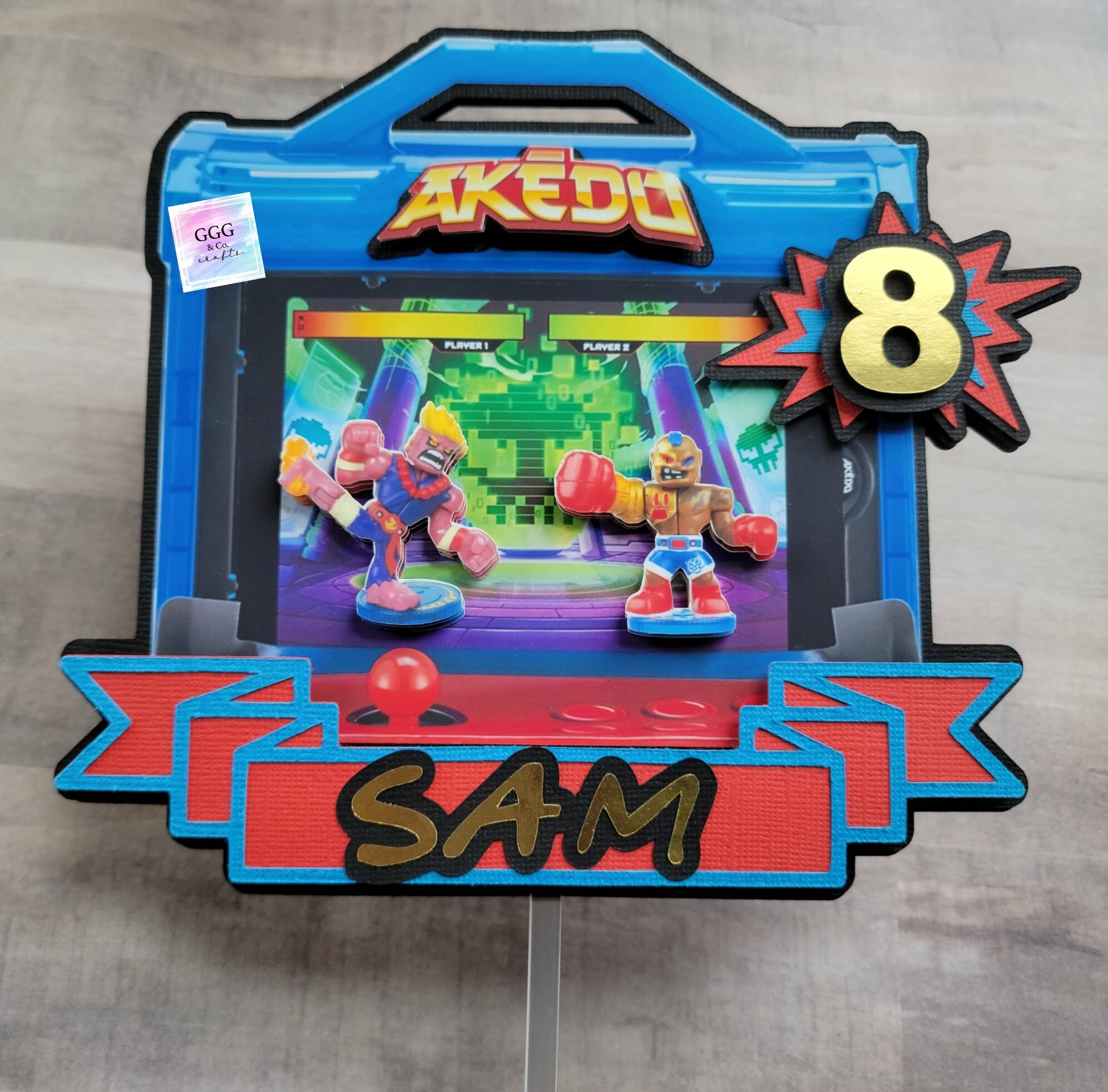 Akedo Ultimate Arcade Warriors Cake Topper With Option to Add - Etsy