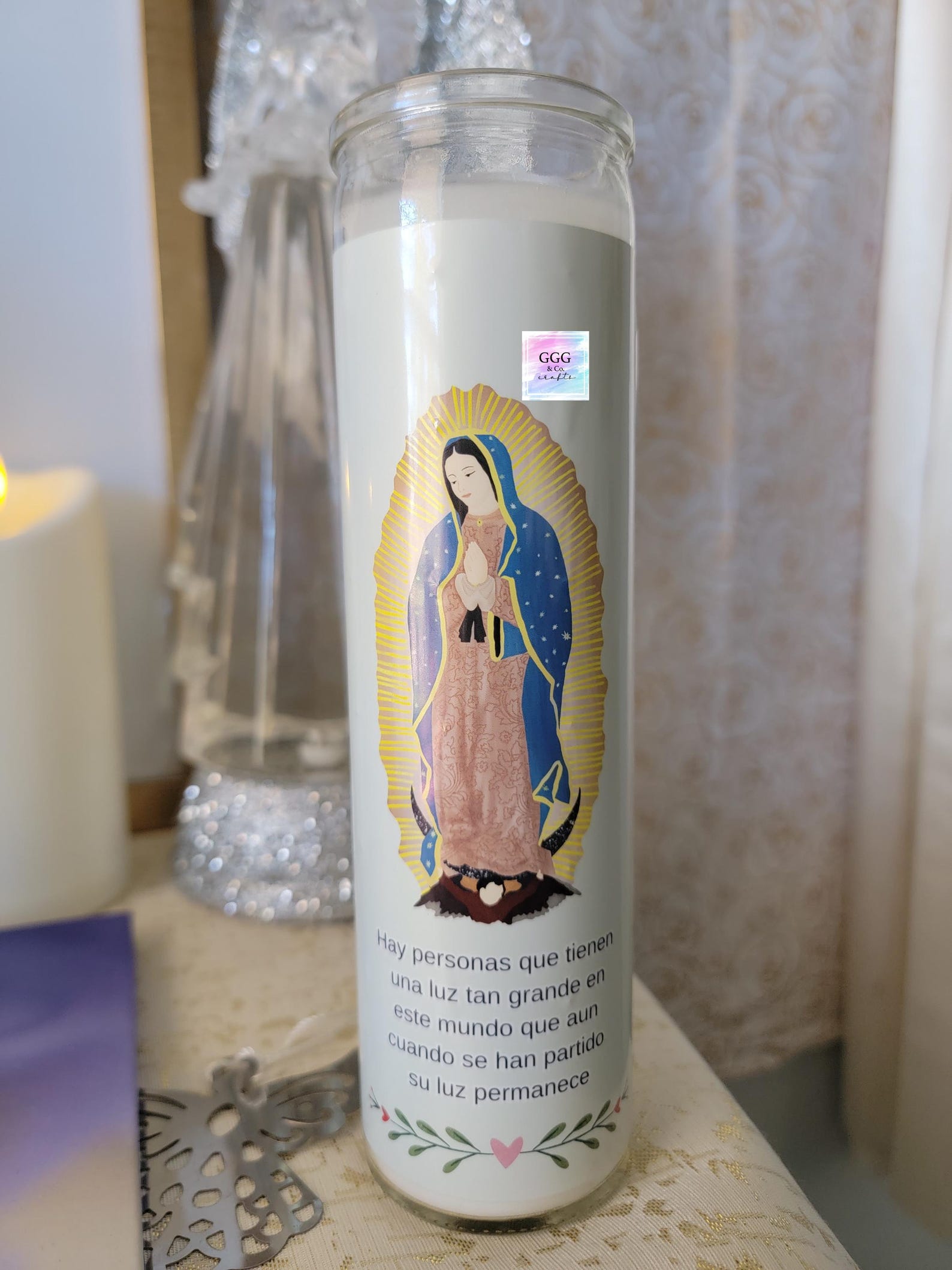 Personalized Prayer Candles, Remembrance Candle, Funeral Keepsake ...