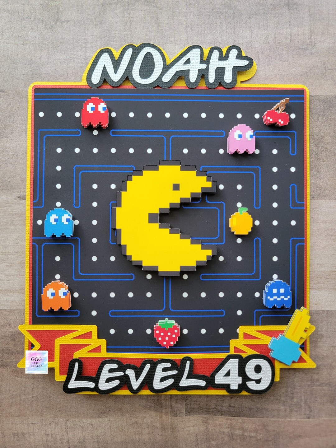 Pac-man Cake Topper, Arcade Topper - Etsy