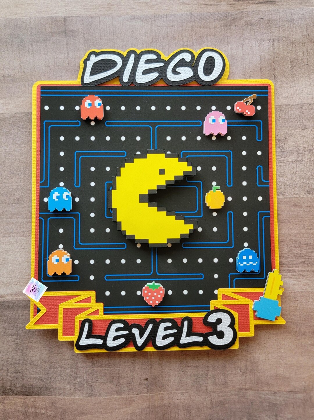 Pac-man Cake Topper, Arcade Topper - Etsy