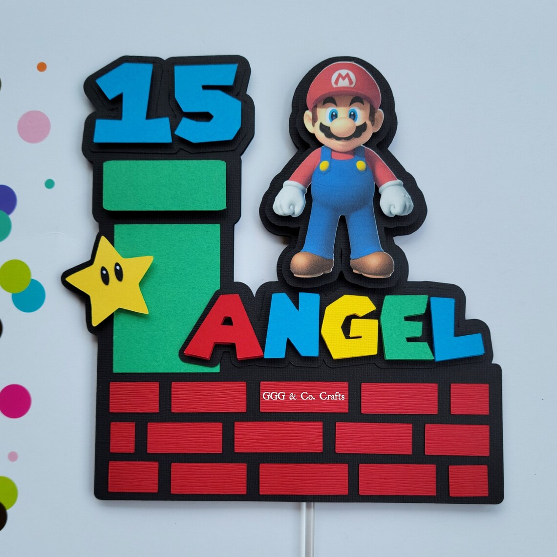Super Mario Cake Topper - Etsy