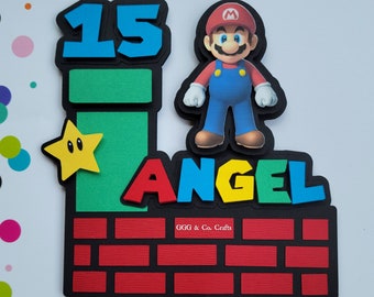 Printable Super Mario Centerpiece Super Mario Cake Topper - Etsy