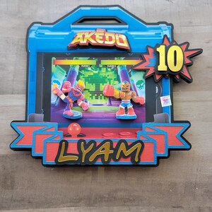 Akedo Cake Topper, Arcade Birthday Party Decor - Etsy