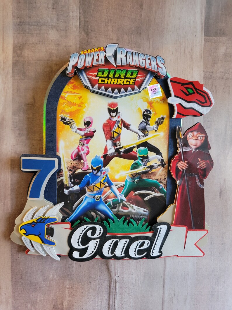 Power Rangers Dino Charge Cake Topper - Etsy