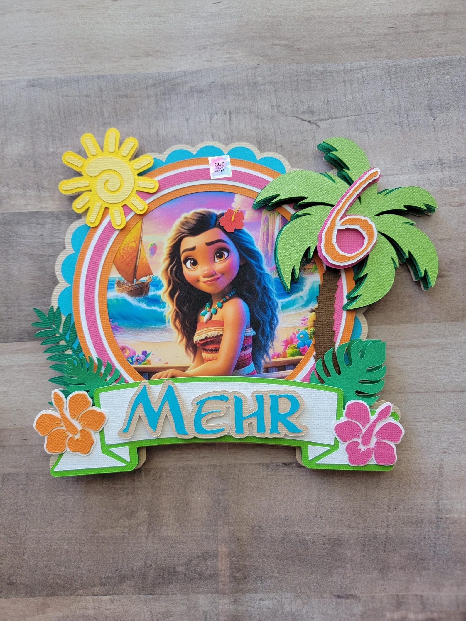 Moana Cake Topper, Island Cake Topper - Etsy