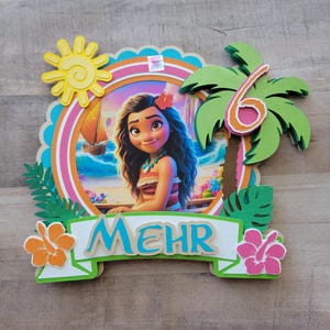 Moana Cake Topper, Island Cake Topper - Etsy