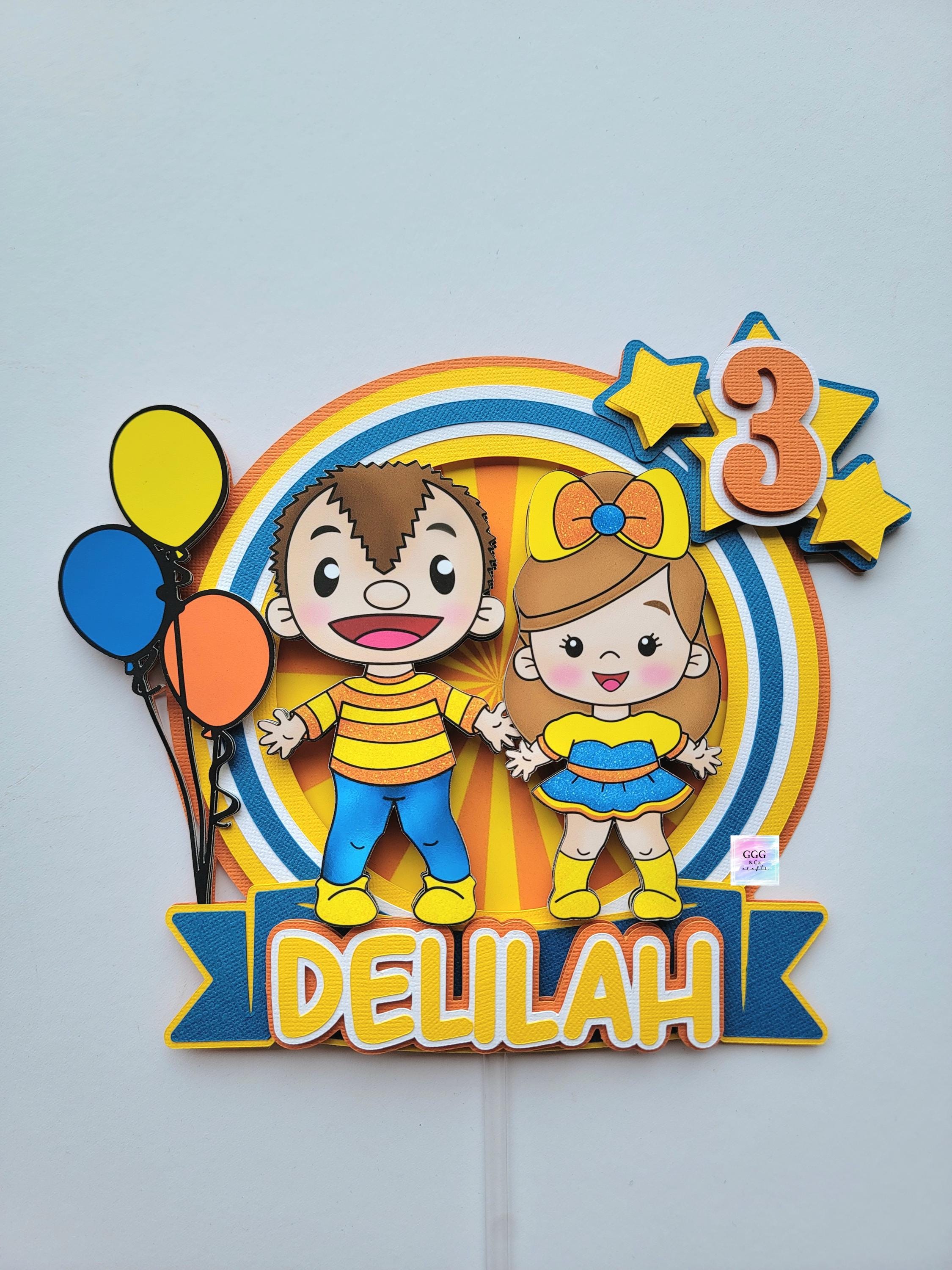 Bely Y Beto Birthday Cake Topper, Personalized Party Decor - Etsy