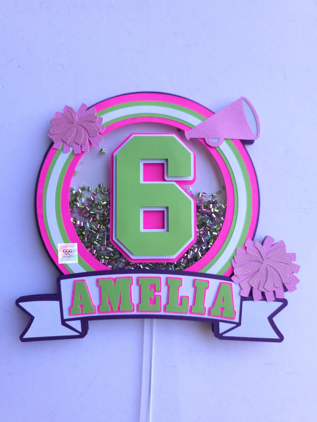 Zombies 3 Inspired Shaker Cake Topper, Cheerleader Birthday Party - Etsy