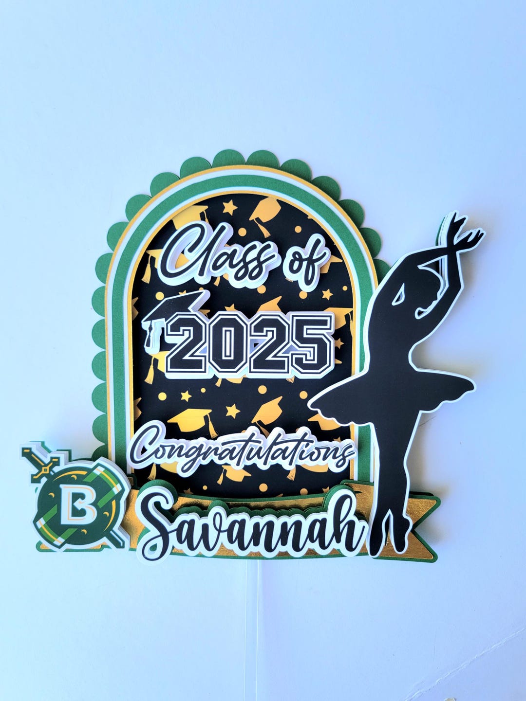 Class of 2025 Ballerina Graduate Decorations, Ballerina Cake Topper ...
