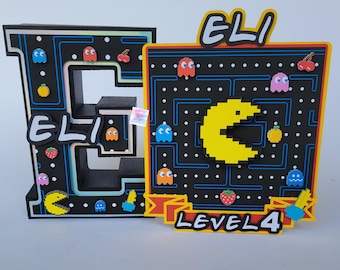 Gamer Cake Topper, Arcade Game Topper, Birthday Custom Cake Topper ...