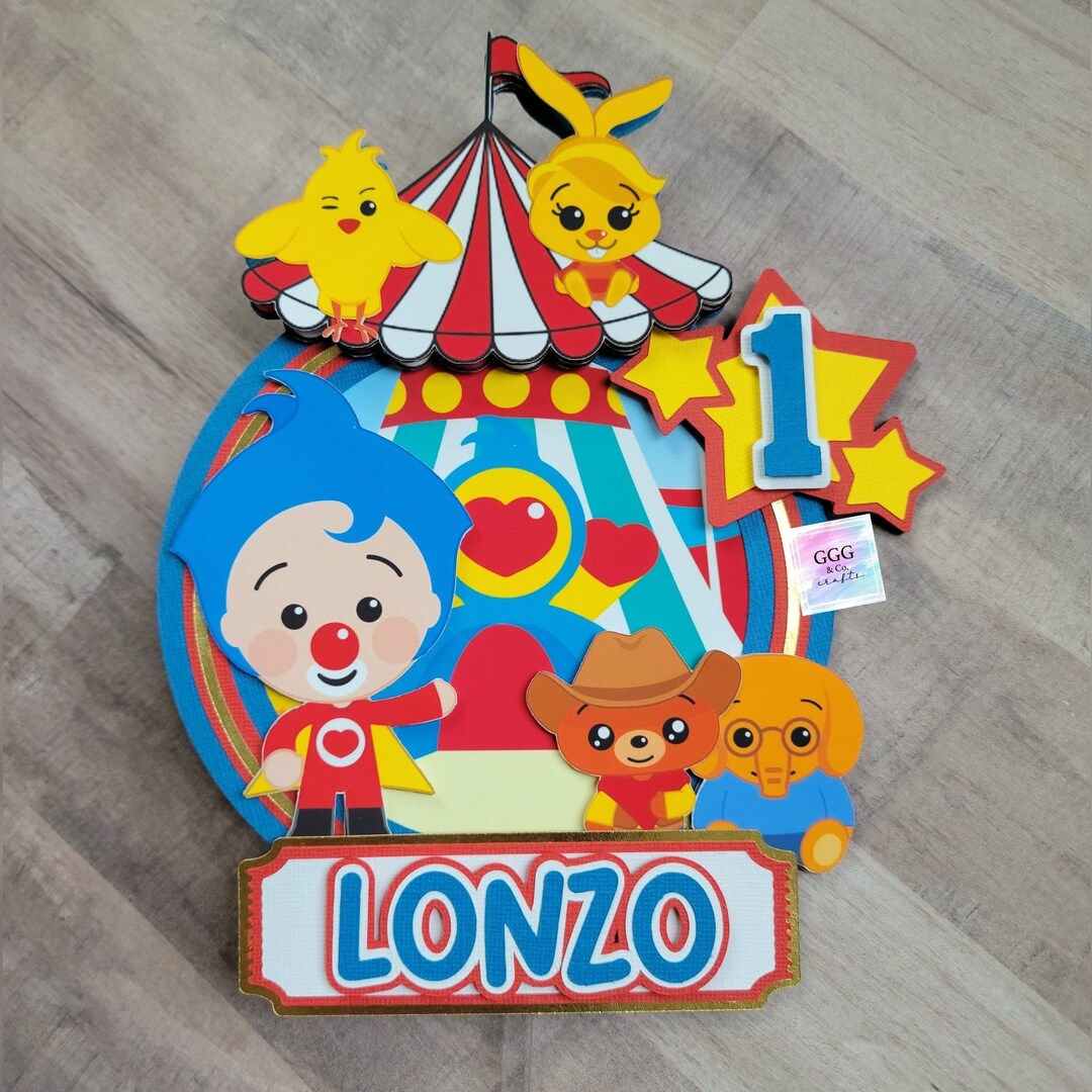 Plim Plim Cake Topper, Payasito Plim Plim, Circus Themed Cake Topper - Etsy