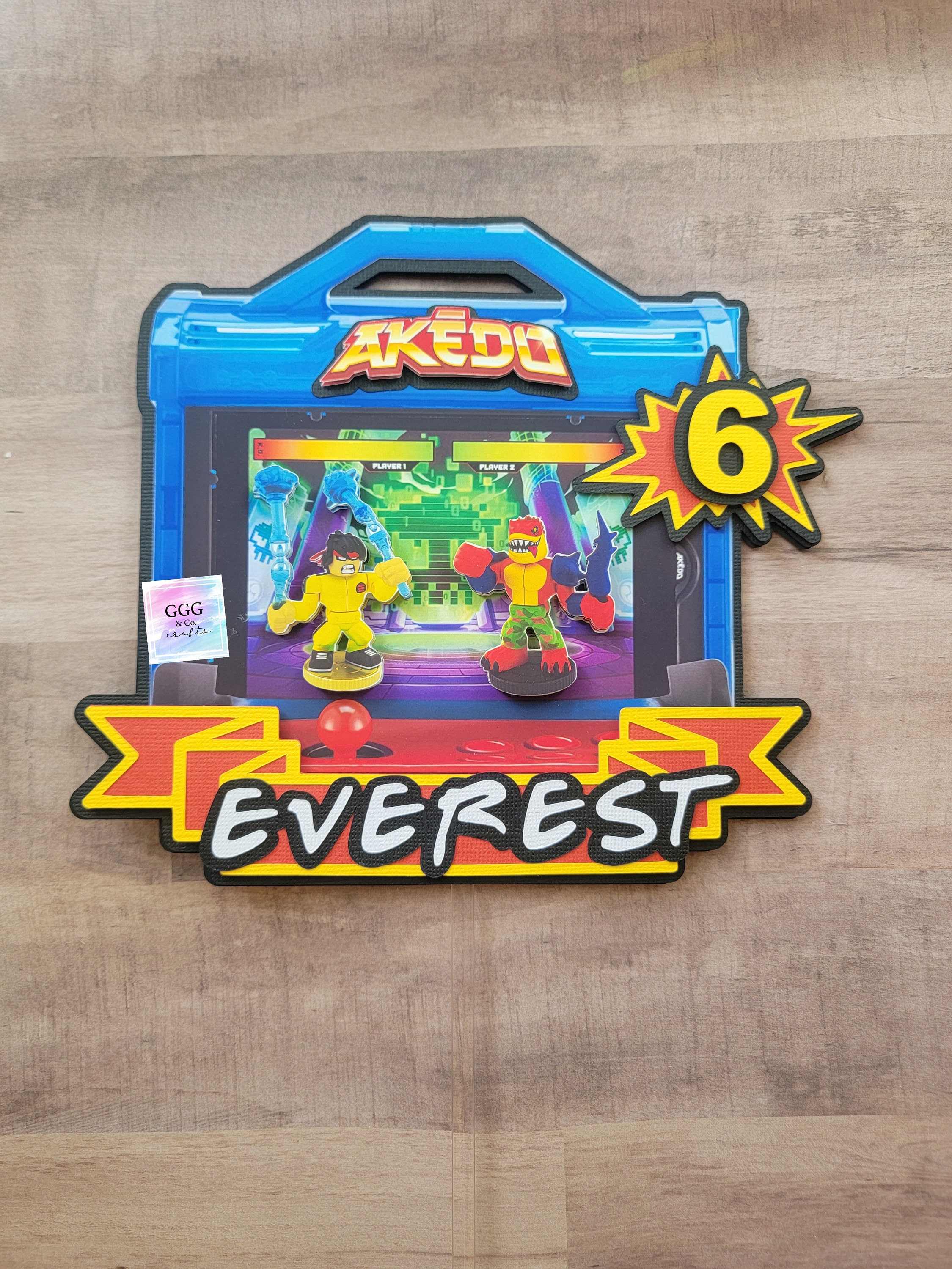 Akedo Ultimate Arcade Warriors Cake Topper With Option to Add Lights ...