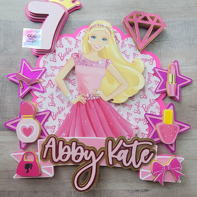 Barbie Cake Topper - Etsy