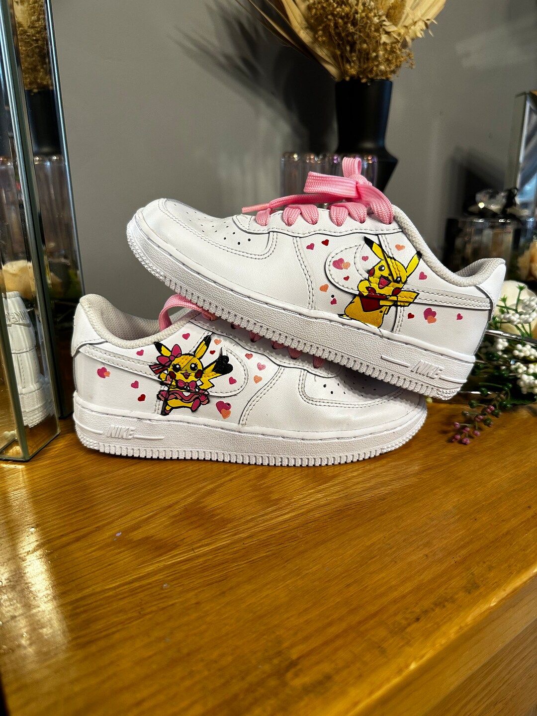 Pokémon Princess Pikachu and Pikachu Air Force 1 Custom Trainers - Etsy