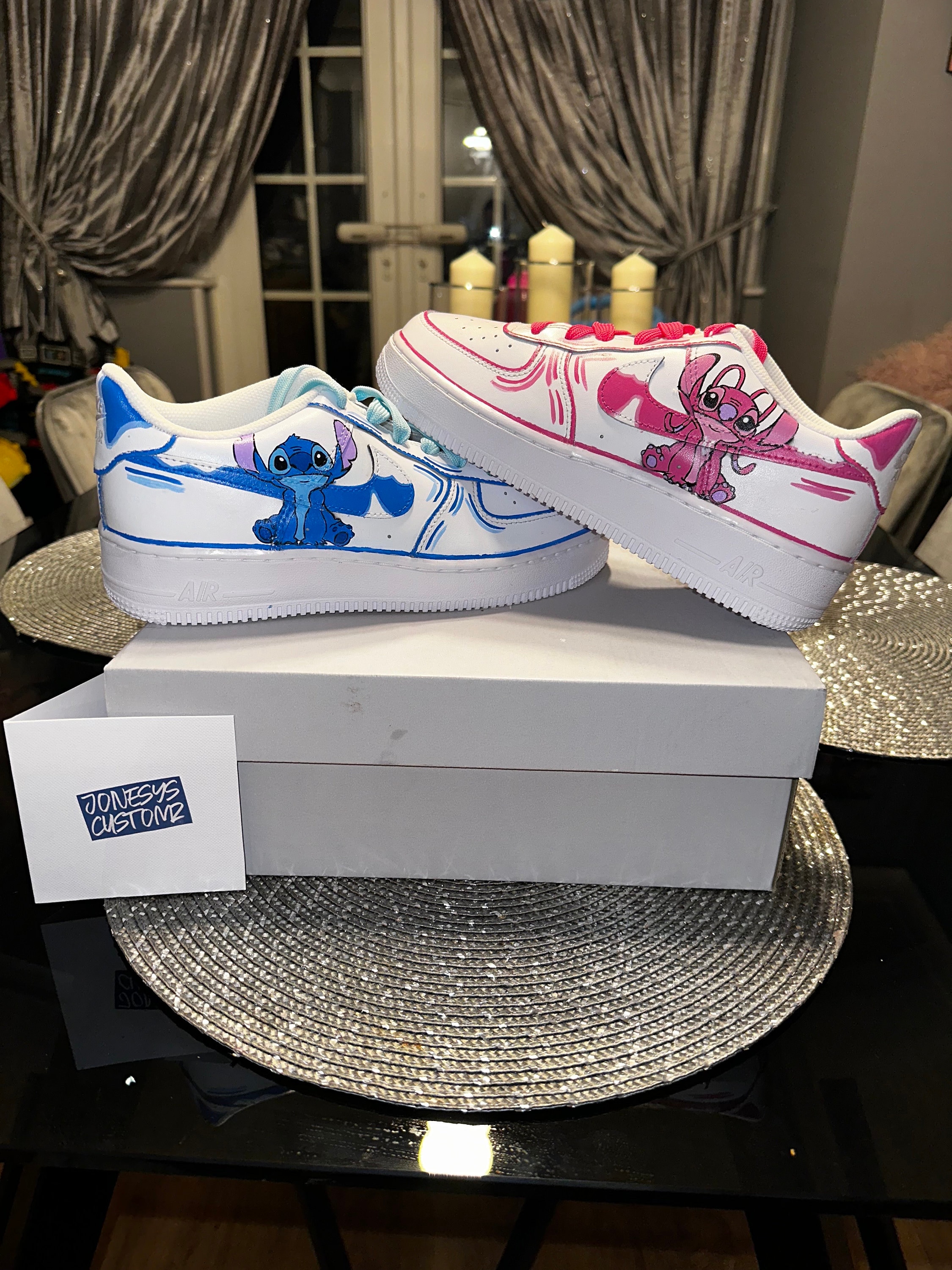 Custom Stitch Air Force 1 Trainers - Etsy UK