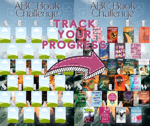 ABC / Alphabet Reading Challenge Template - Etsy