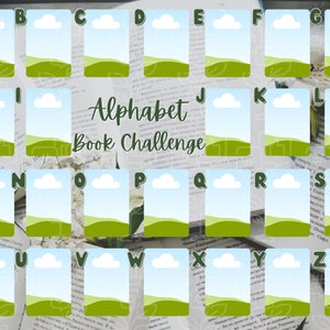 ABC / Alphabet Reading Challenge Template - Etsy