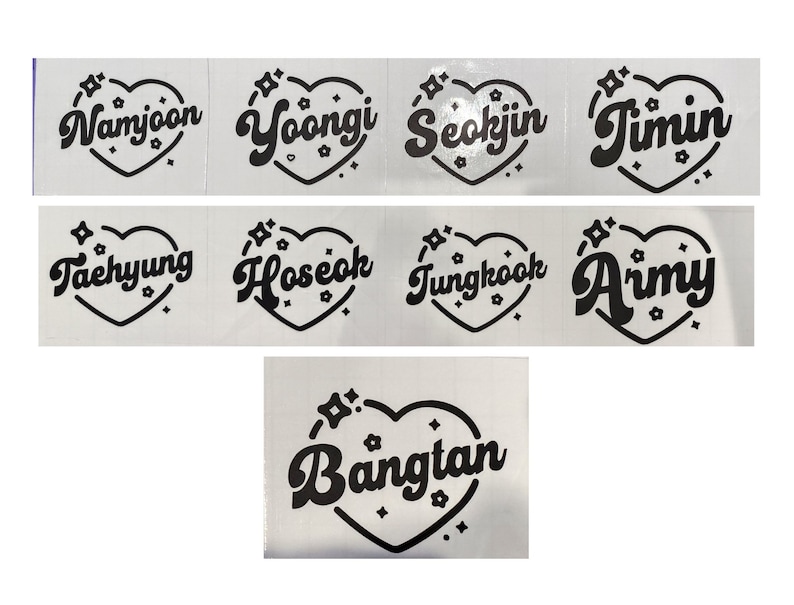 BTS Lightstick Decals - Etsy