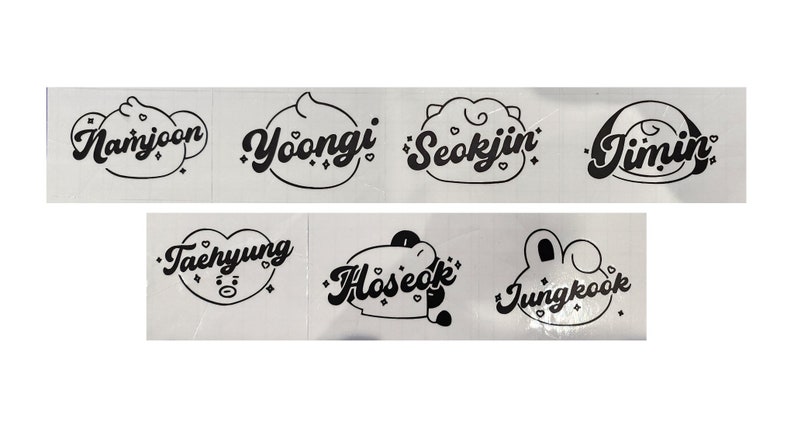 BTS Lightstick Decals - Etsy