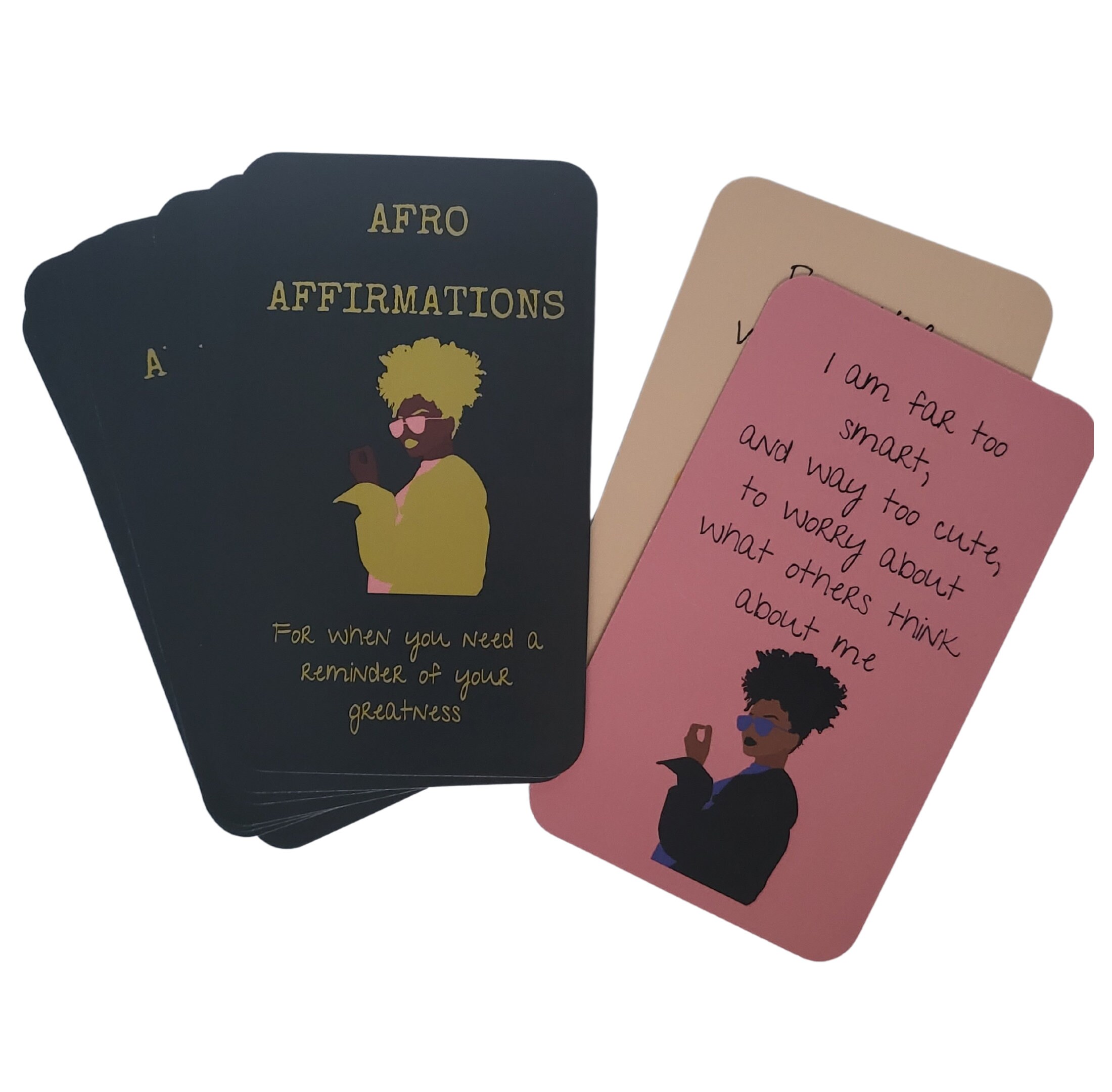 BLACK METALLIC VERSION Afro Affirmations: Positive Affirmation & Self ...