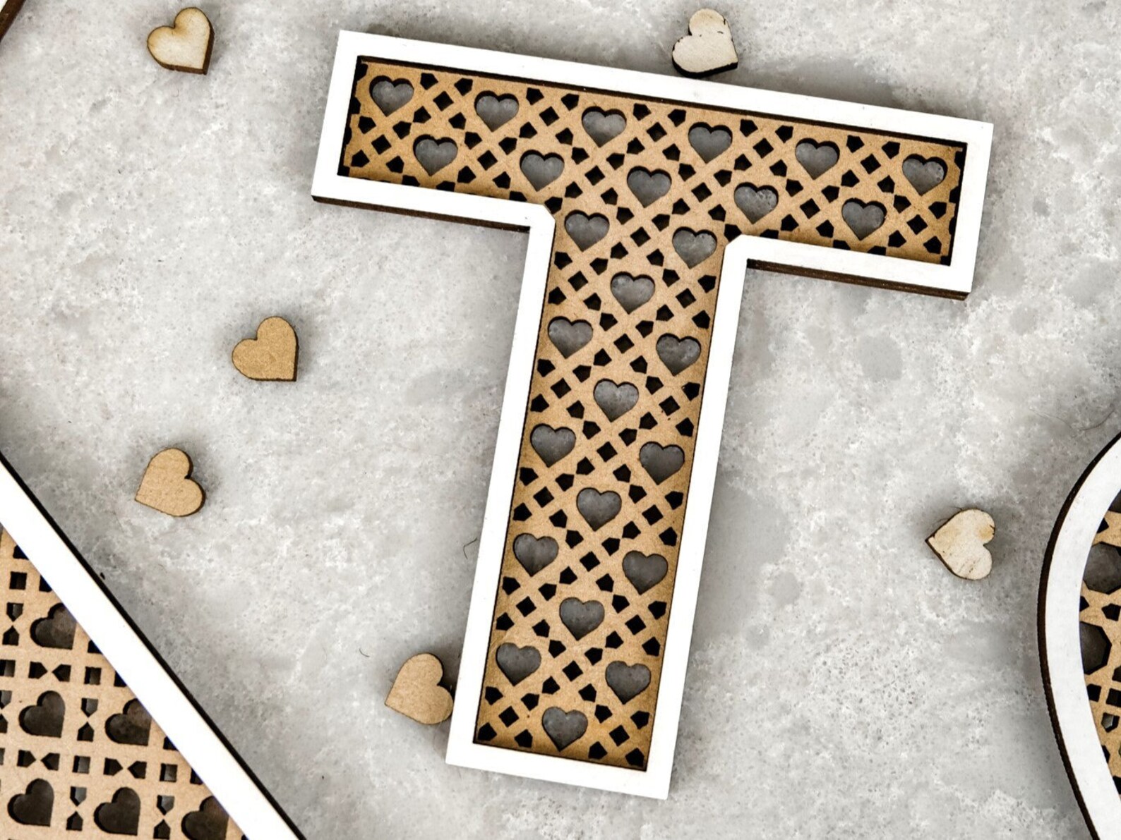 Heart Rattan Letter SVG Set | Heart SVG Letters | Heart Svg | Alphabet ...