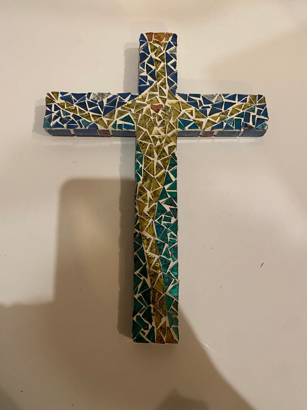 Handmade Mosaic Jesus on the Cross - Etsy