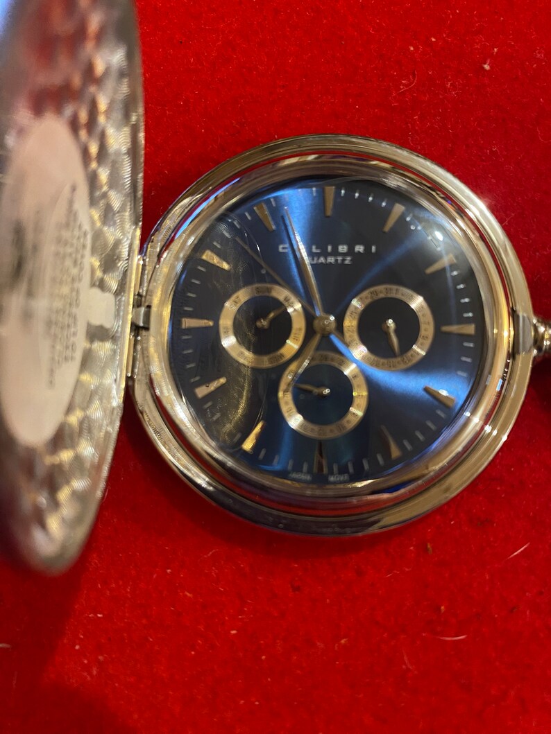 Colibri Pocket Watch With Pocket Knife on Chain - Etsy