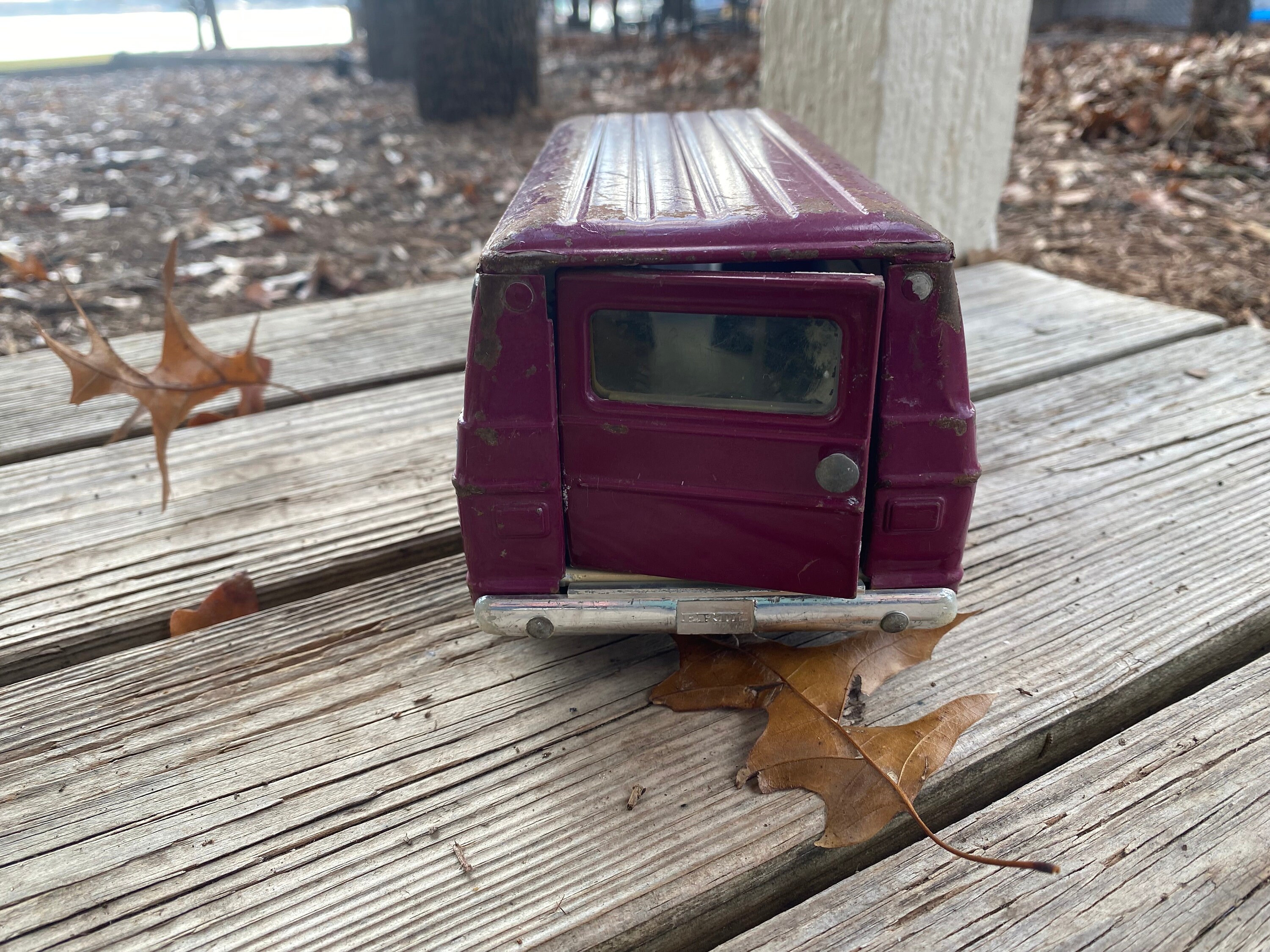VINTAGE 70s ERTL Pressed Steel Purple Van - Etsy