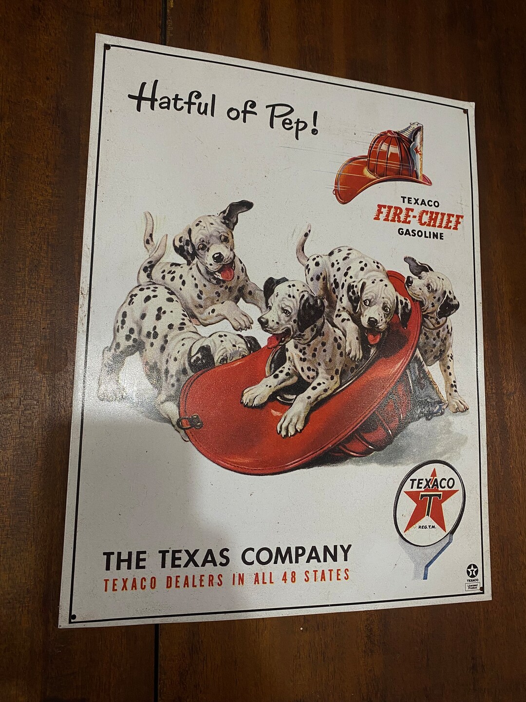 Texaco Tin Sign VINTAGE - Etsy