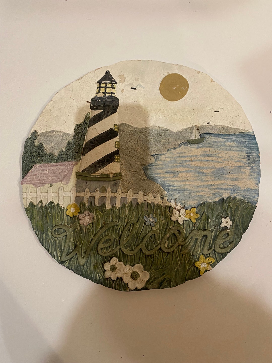 Lighthouse Welcome Sign - Etsy