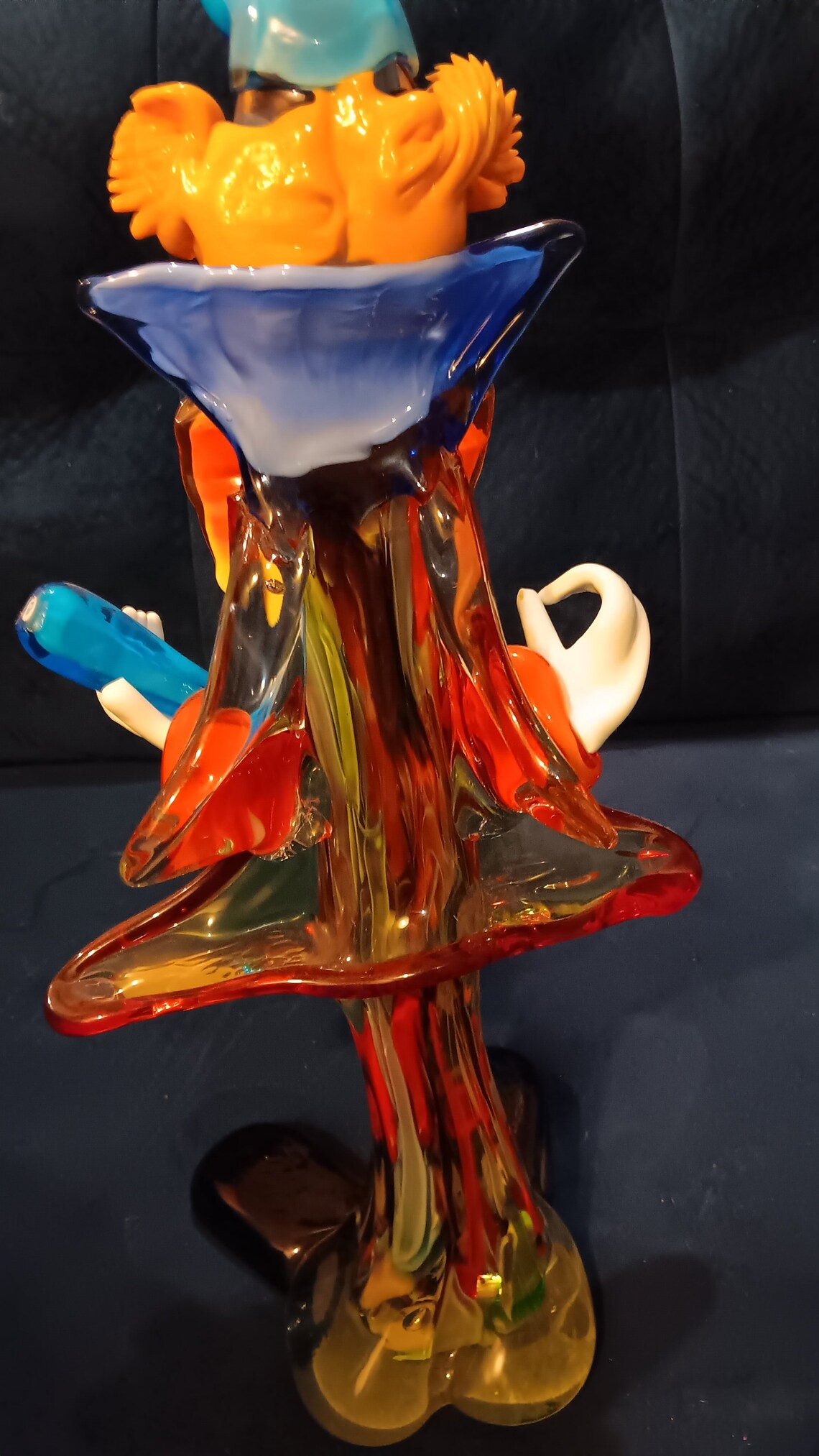 Vintage 17 Inch Tall Murano Glass Clown Art Glass - Etsy