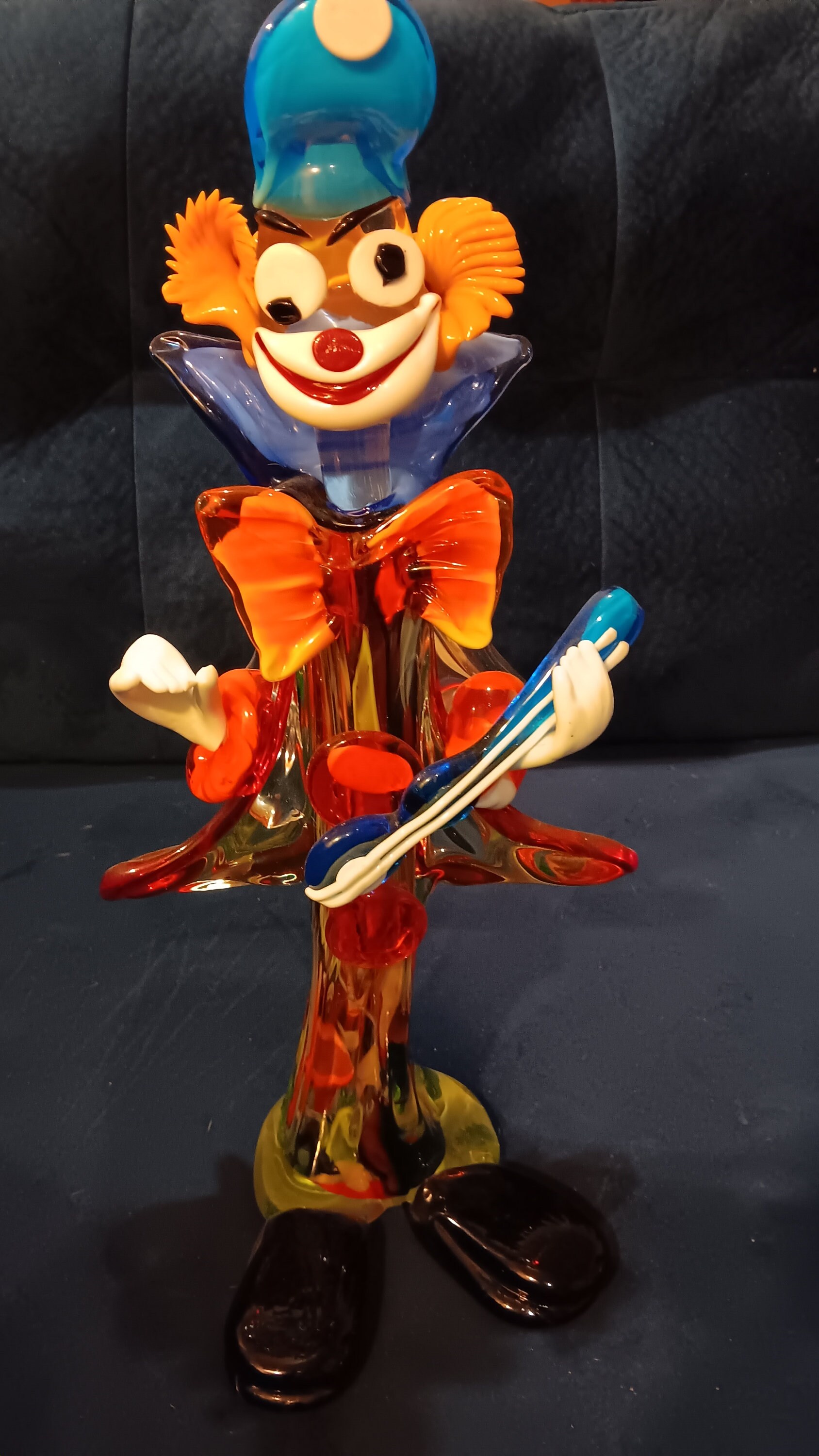 Vintage 17 Inch Tall Murano Glass Clown Art Glass - Etsy